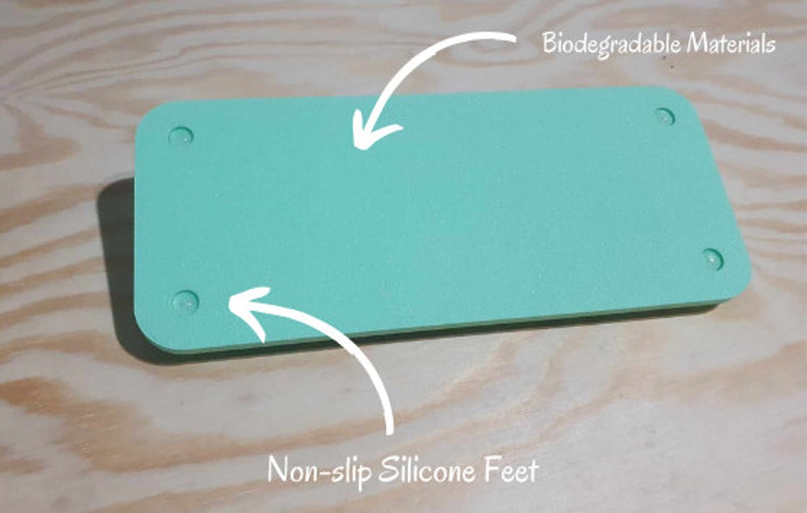 3D Printed Square Card Reader & Business Card Holder for First and ...