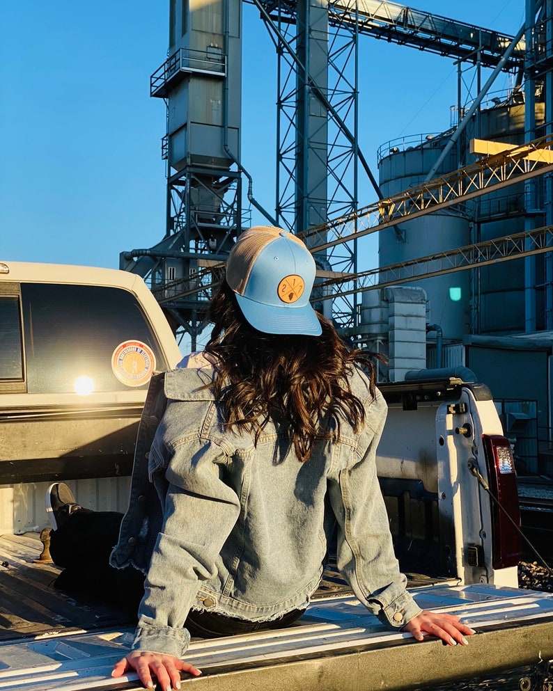 Custom Compass Leather Patch Hat, Personalized Leather Patch ...