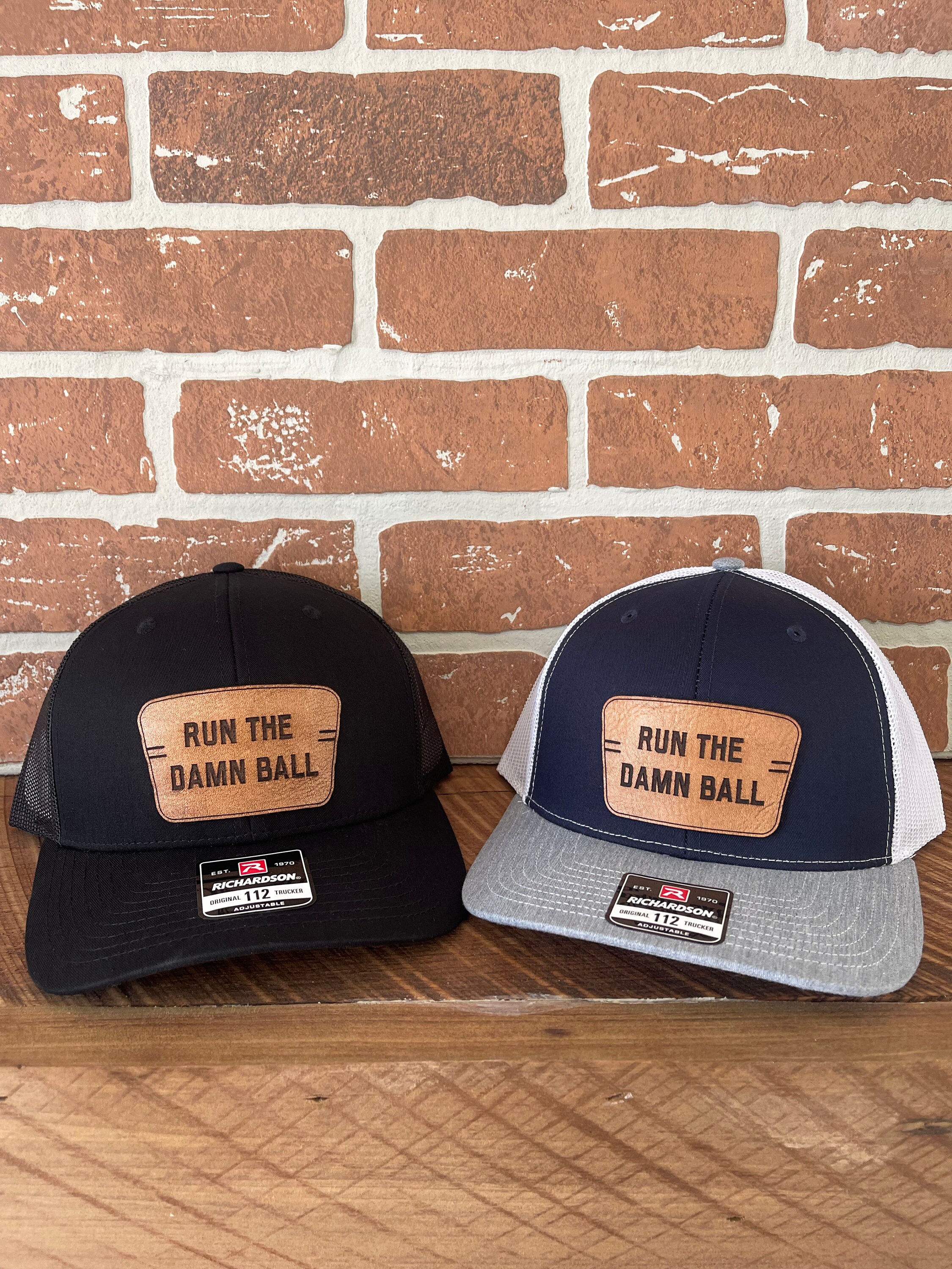 RTDB Hat, Run the Damn Ball Leather Patch Hat, Richardson 112 Trucker ...