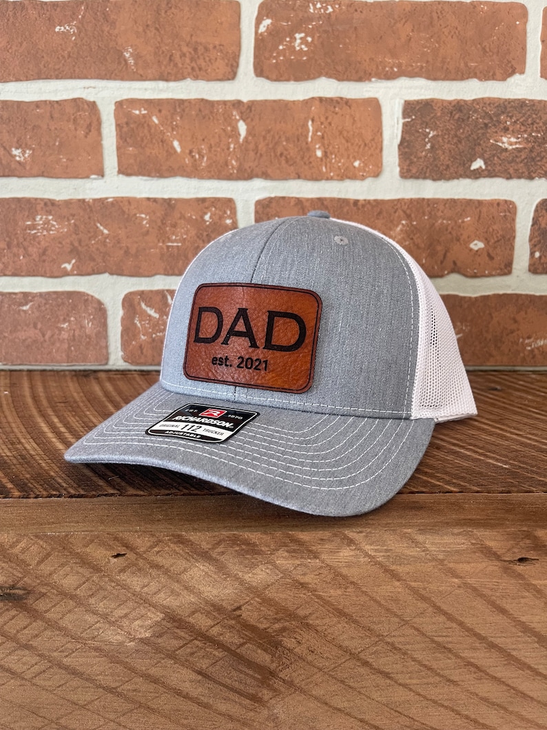 Dad Est Hat Personalize Name and Year - Perfect Gift for A New Dad Gift ...