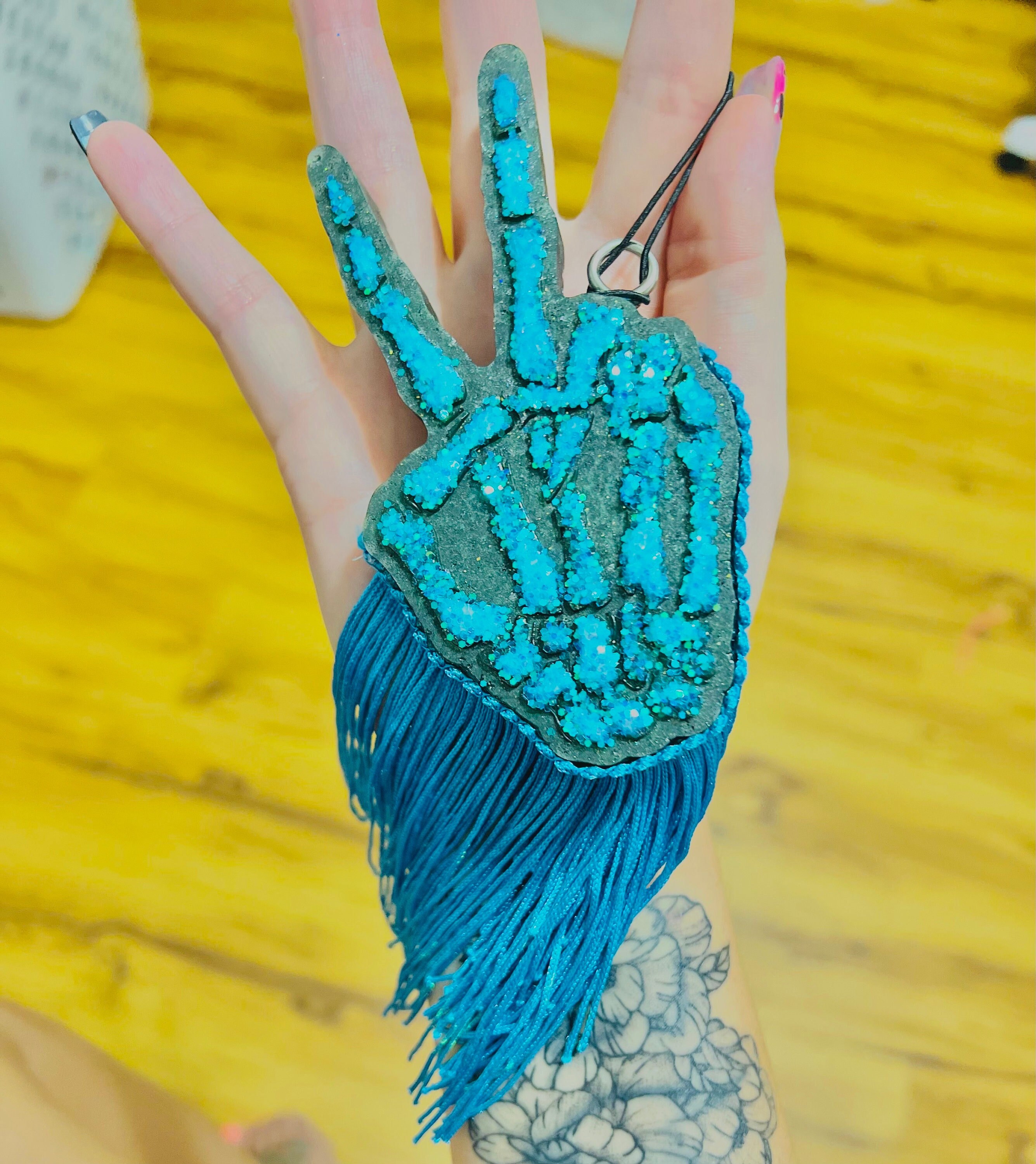 Peace Sign Car Freshie | Western | Gypsy | Hand | Skeleton - Etsy