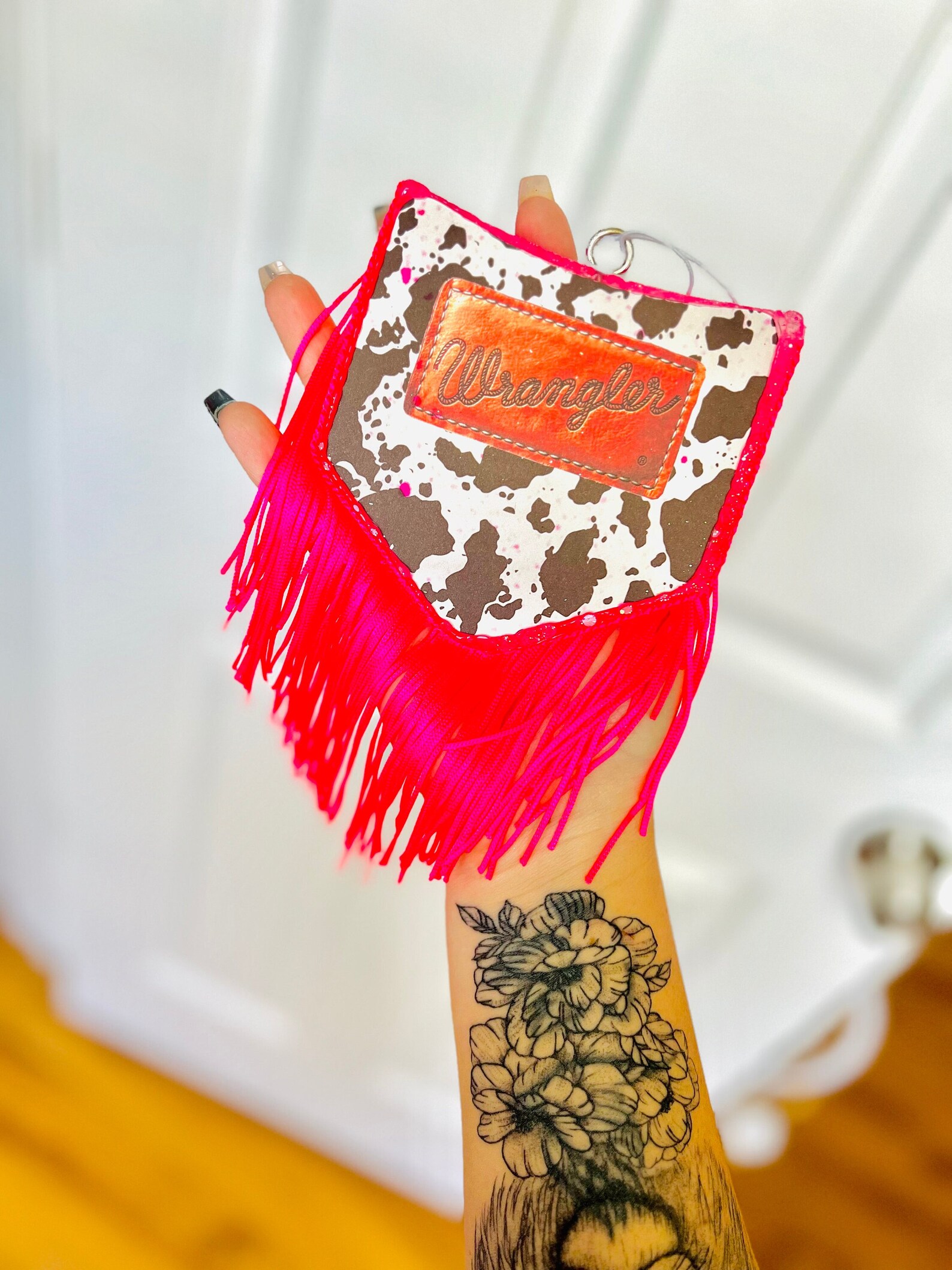 Wrangler Cow Print Pocket Car Freshie | Western | Back Pocket - Etsy