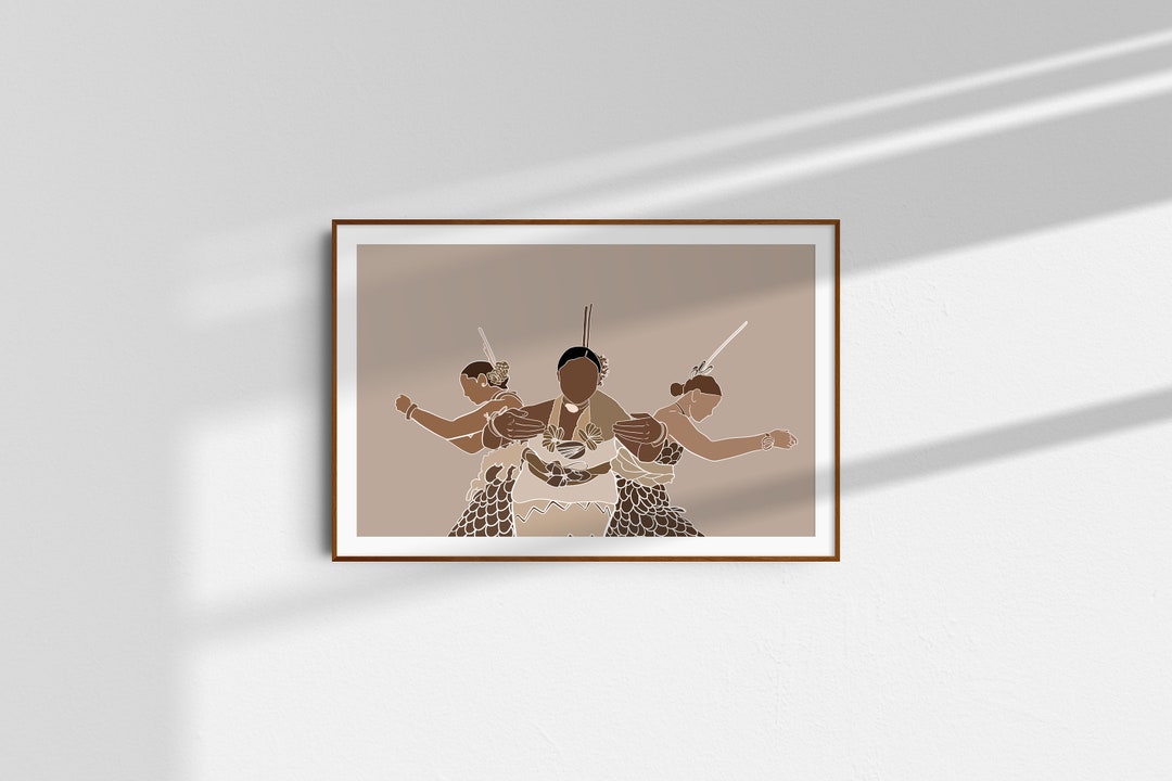 Tongan Tauolunga Dance Print: Polynesian Pacific Art (digital Download ...