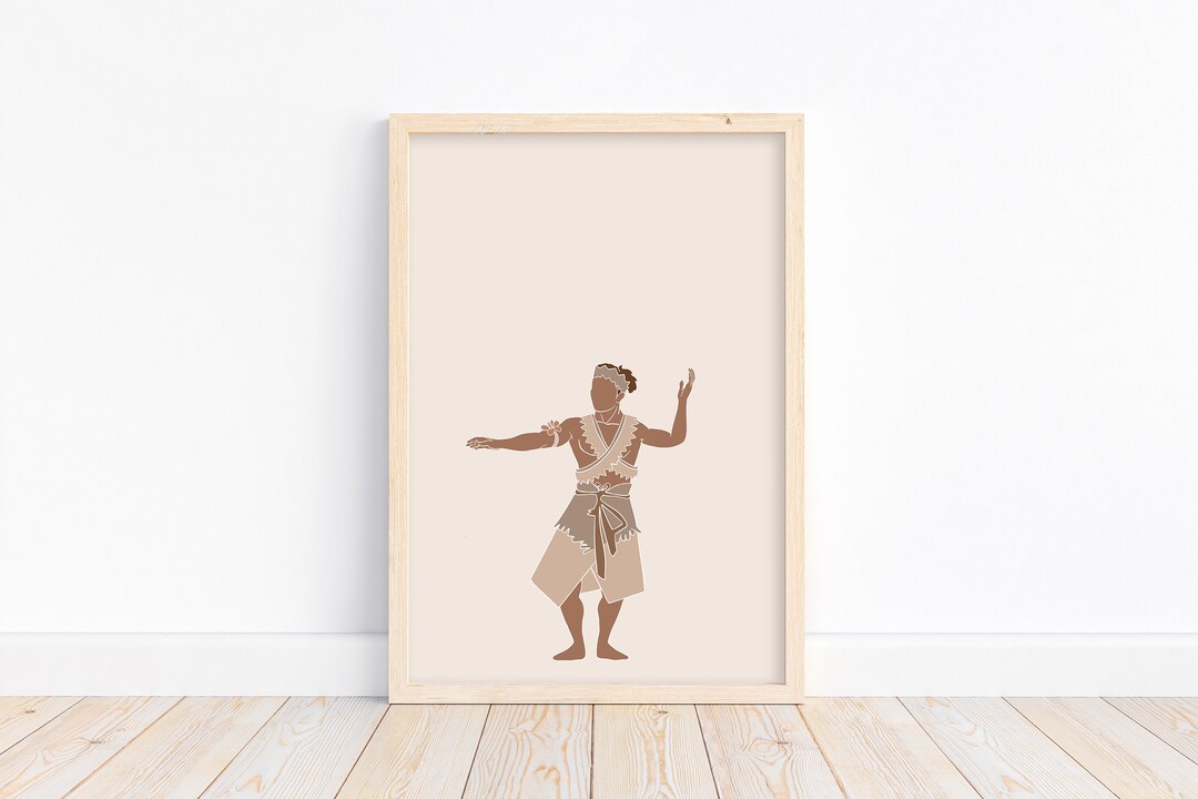 Kiribati Dance Print | Micronesian Island Art (digital Download) - Etsy