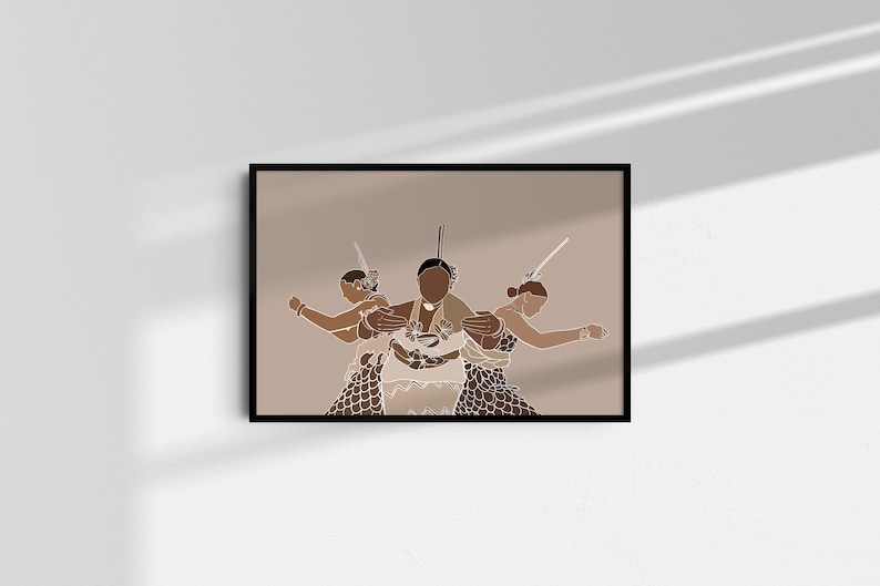 Tongan Tauolunga Dance Print: Polynesian Pacific Art (digital Download ...