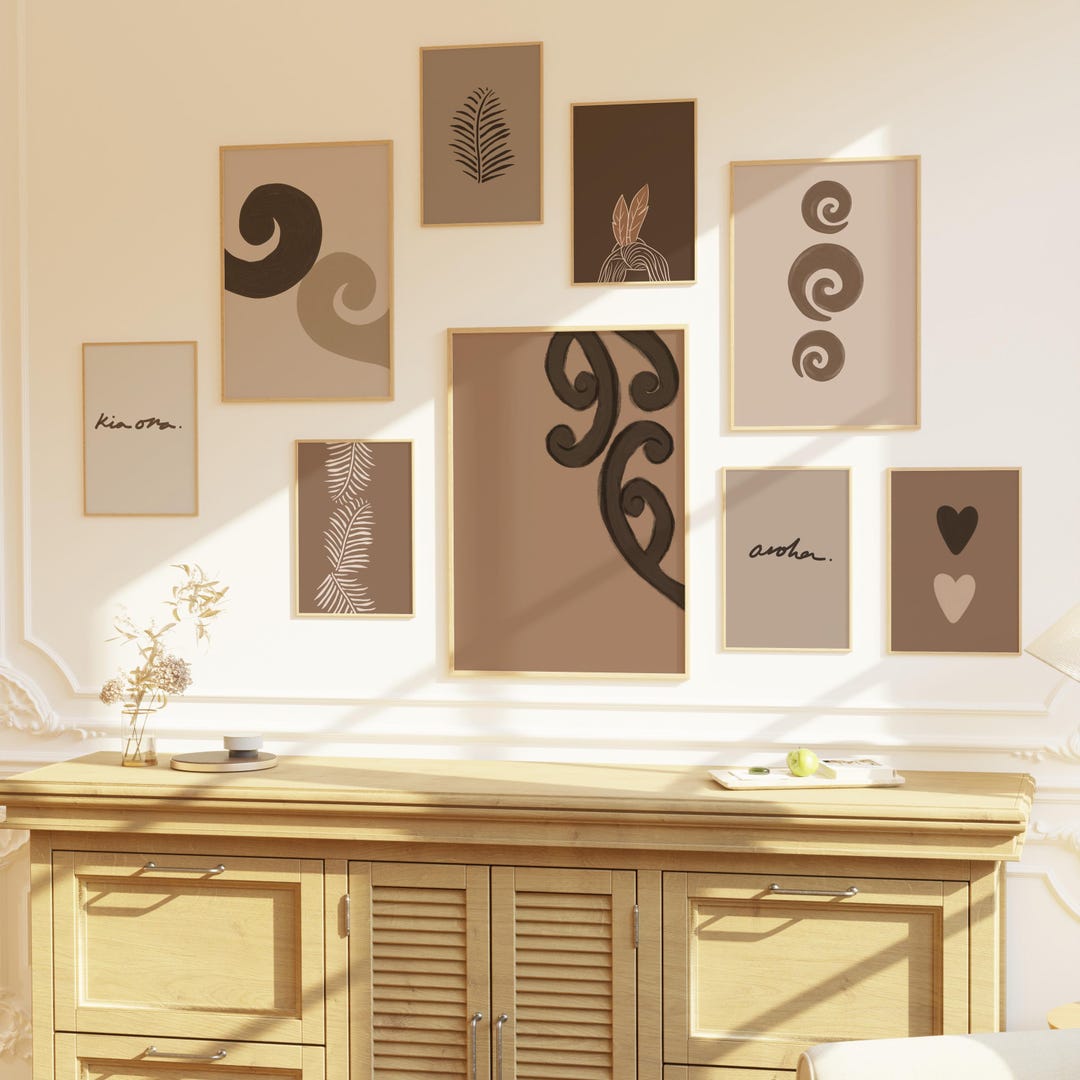 Maori Koru Art Prints: Polynesian Minimalist Decor (digital Download ...
