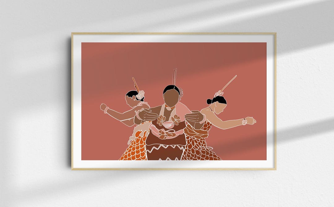 Tongan Tauolunga Dance Print: Polynesian Pacific Art (digital Download ...