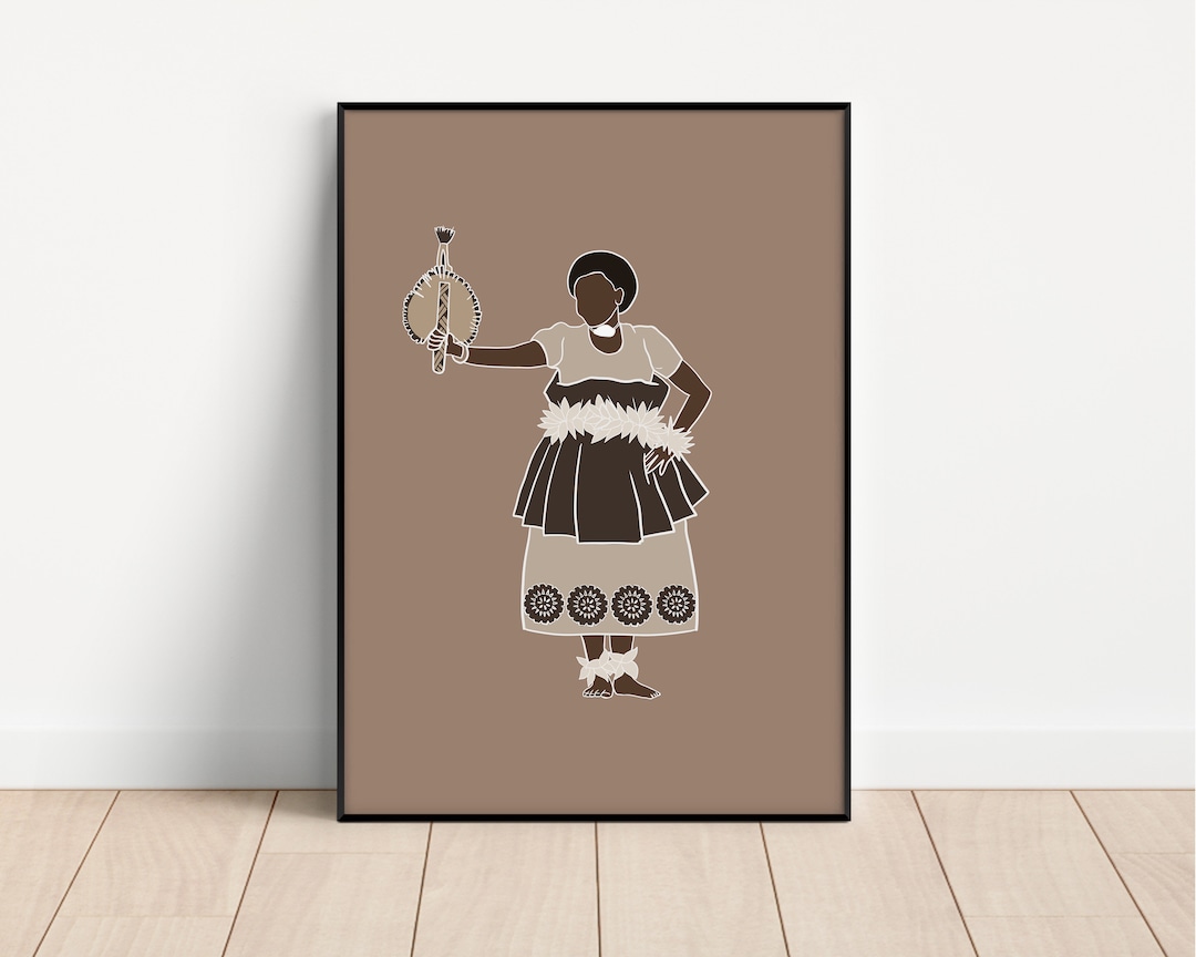 Fijian Girl - Island Girl Series, Melanesian Pacific Islands Print - Etsy