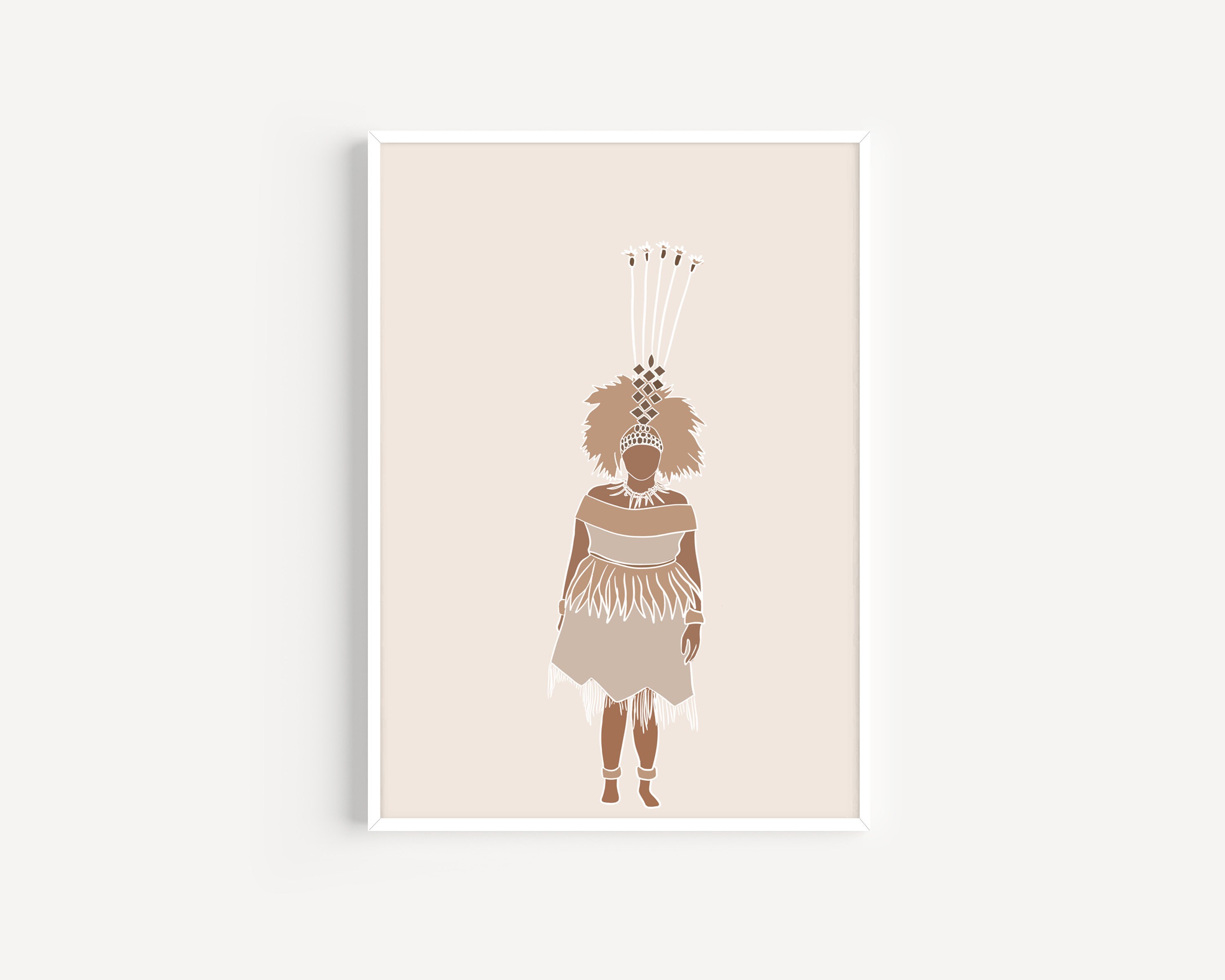 Samoan Woman Island Woman Series Polynesian Pacific Islands - Etsy ...