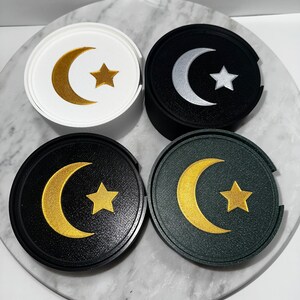 Crescent Moon Helal Islamic Coasters (islamic Gifts, Ramadan Gifts ...