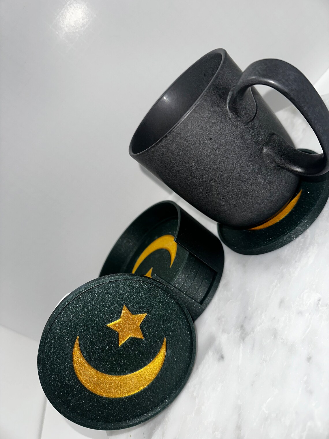 Crescent Moon Helal Islamic Coasters - Etsy