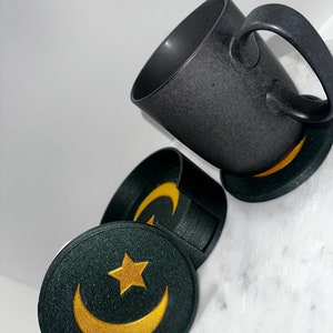 Crescent Moon Helal Islamic Coasters (islamic Gifts, Ramadan Gifts ...