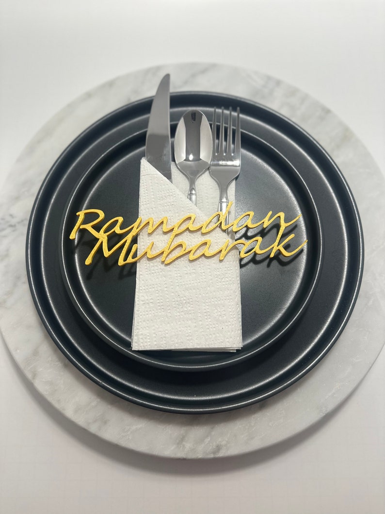 Customized 3D Printed Ramadan/name Tags for Place Setting, Cursive ...