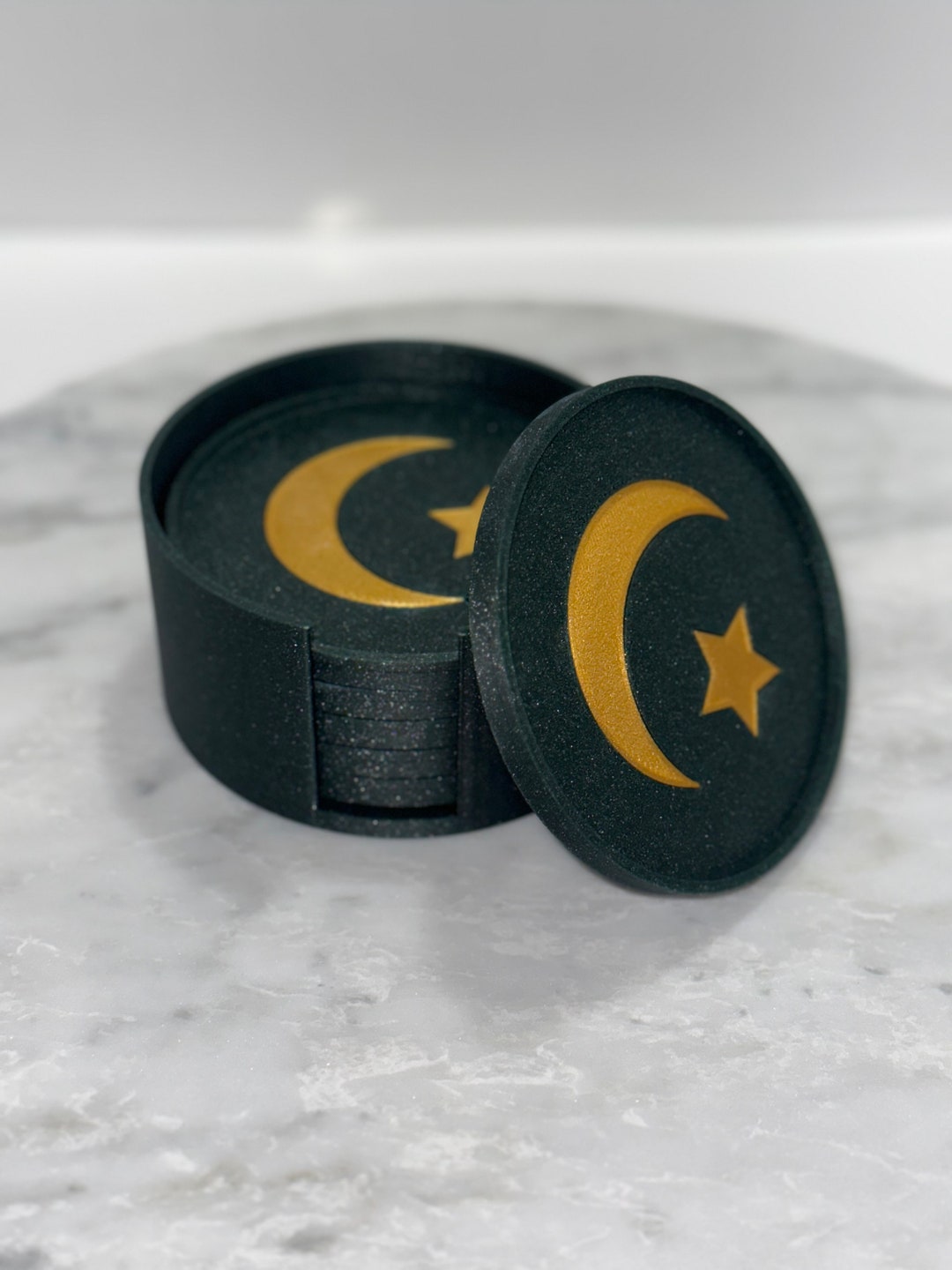 Crescent Moon Helal Islamic Coasters (islamic Gifts, Ramadan Gifts ...