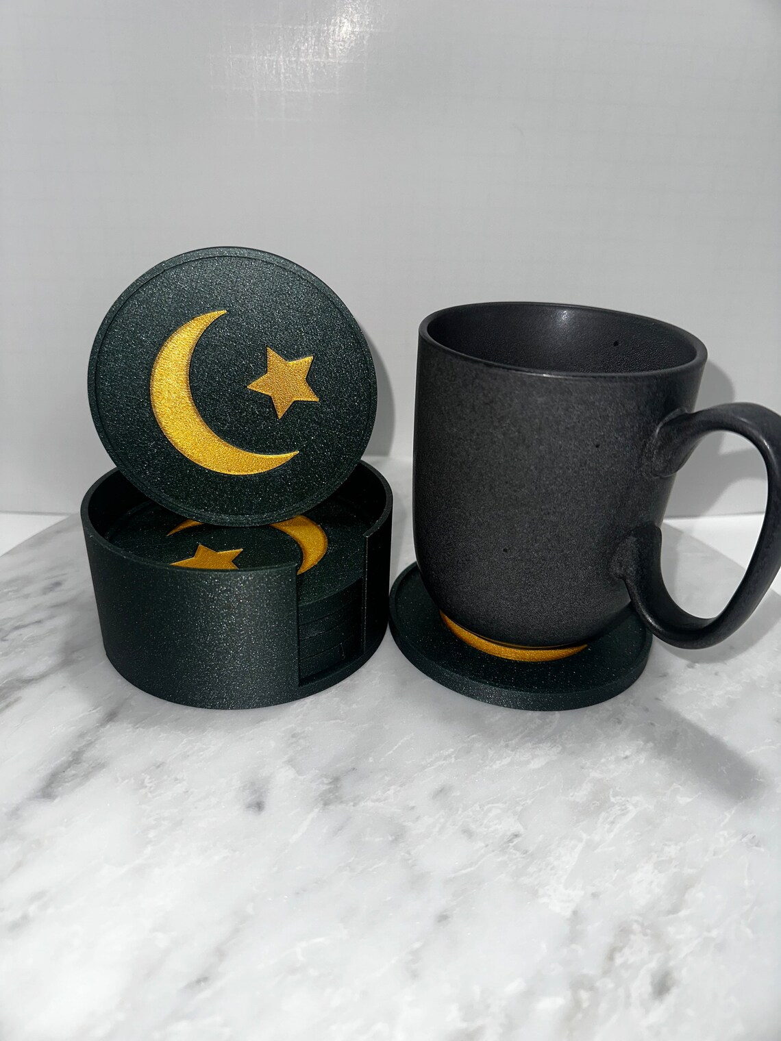 Crescent Moon Helal Islamic Coasters - Etsy