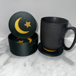 Crescent Moon Helal Islamic Coasters (islamic Gifts, Ramadan Gifts ...