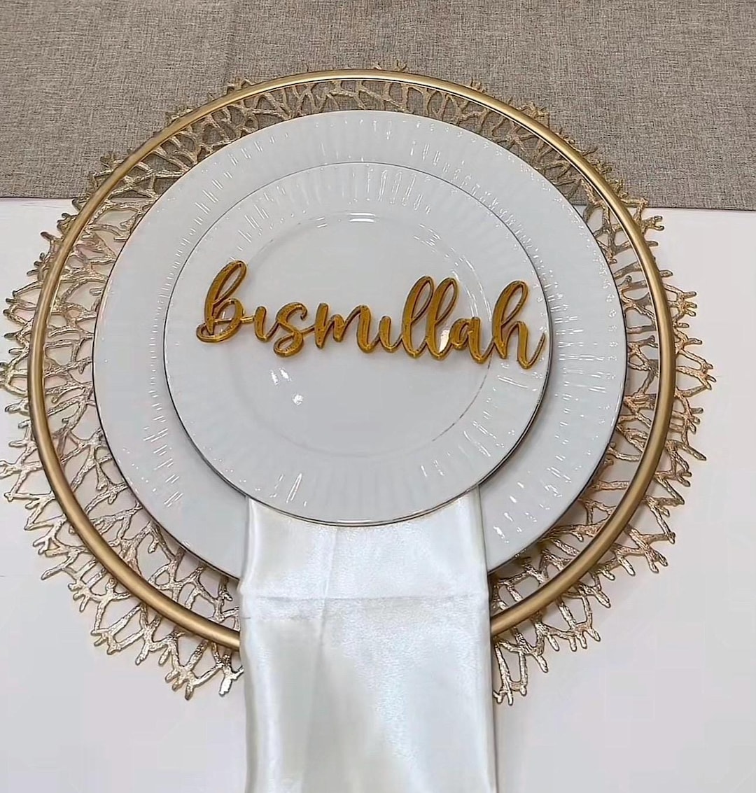 Customized 3D Printed Ramadan/name Tags for Place Setting, Cursive ...