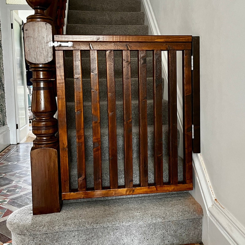 Wooden Stair Gate - Etsy UK