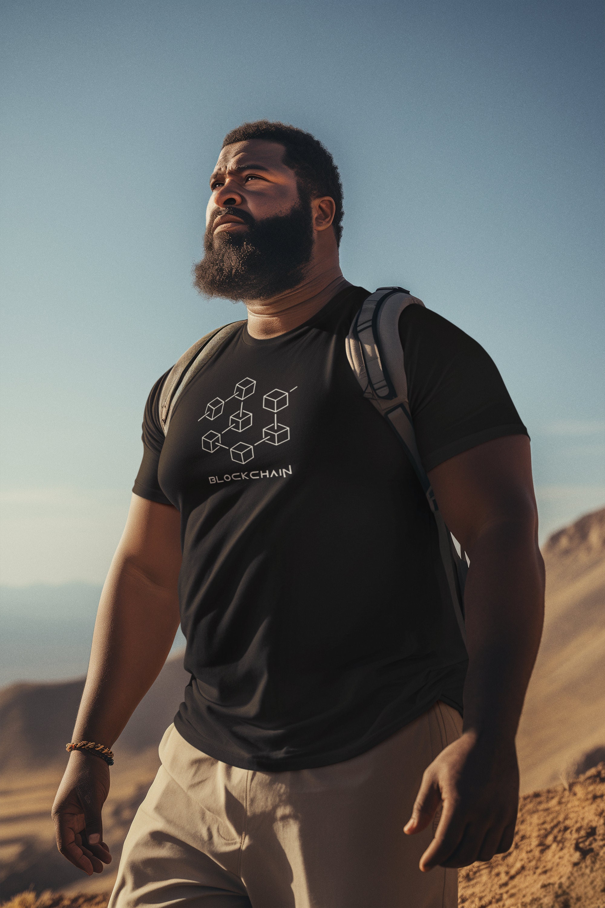 Step Into the Future Blockchain Tee Fusion of Style & Innovation Flaunt ...