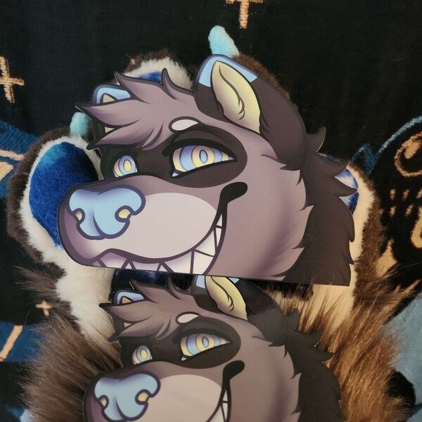 Furry Peeker Sticker - Etsy