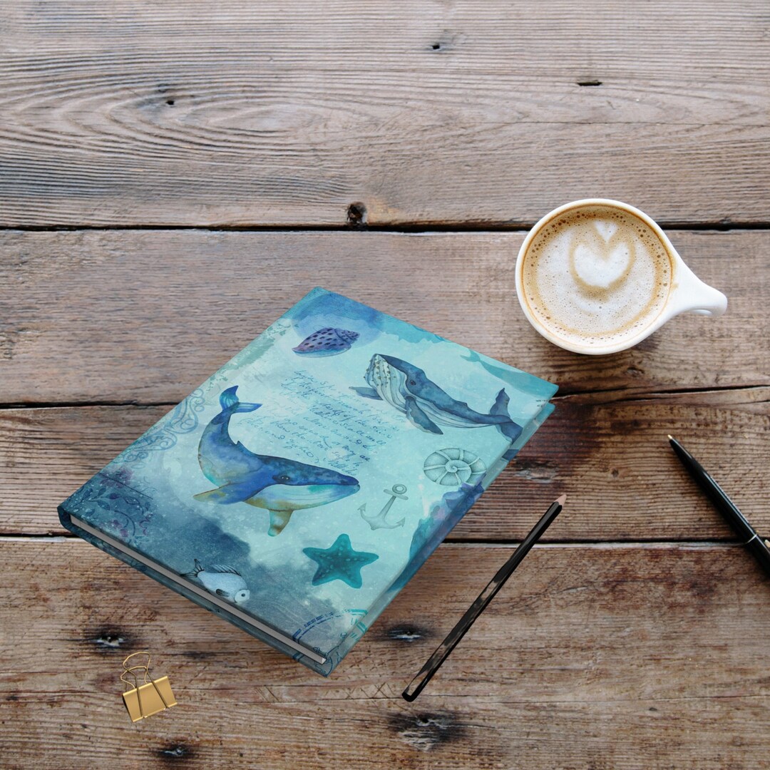 Ocean Journal, Lined Blank Personal Journal, Whale Journal, Ocean ...