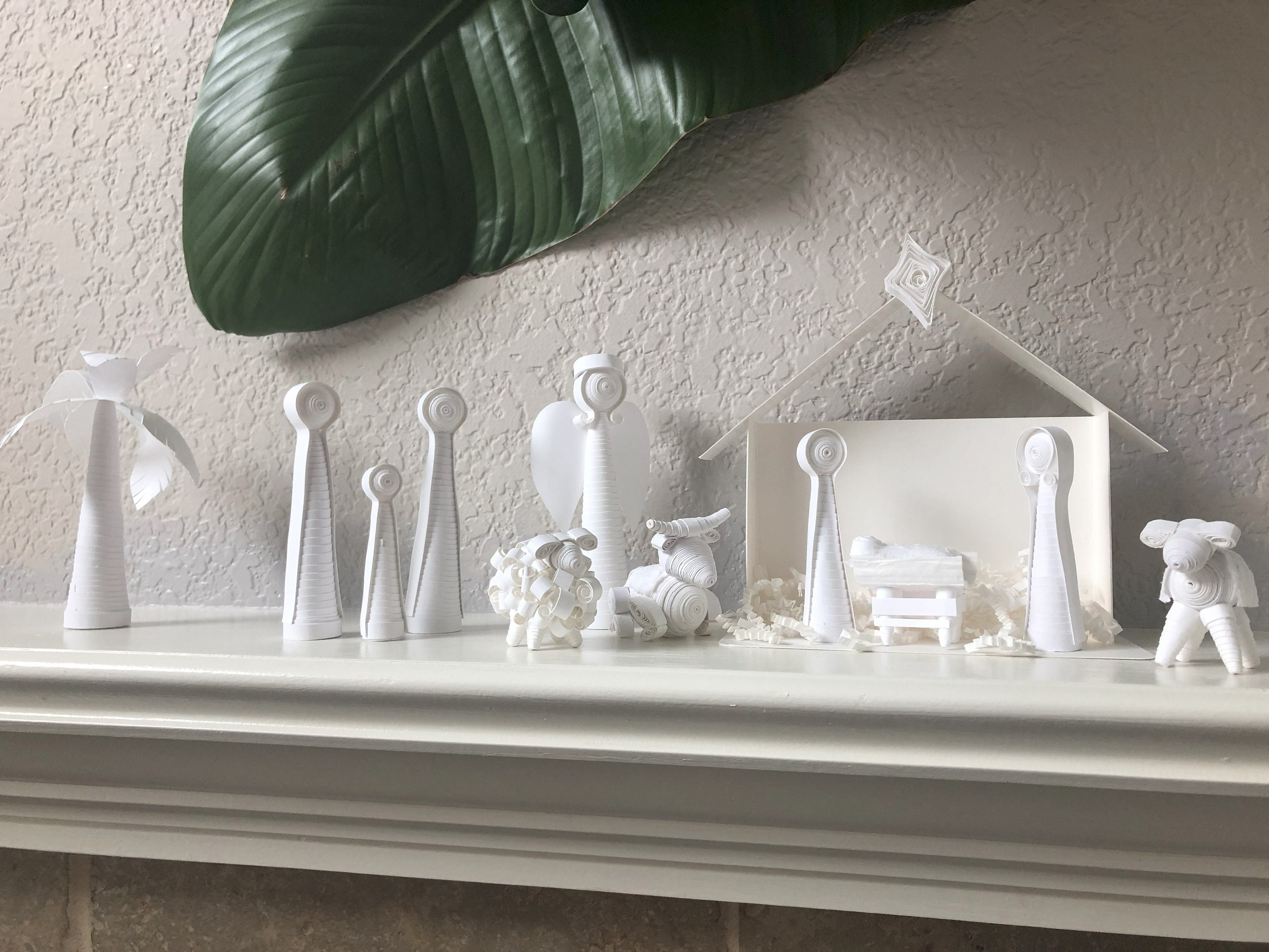 Quilled Nativity/manger Scene, 18-piece Set - Etsy