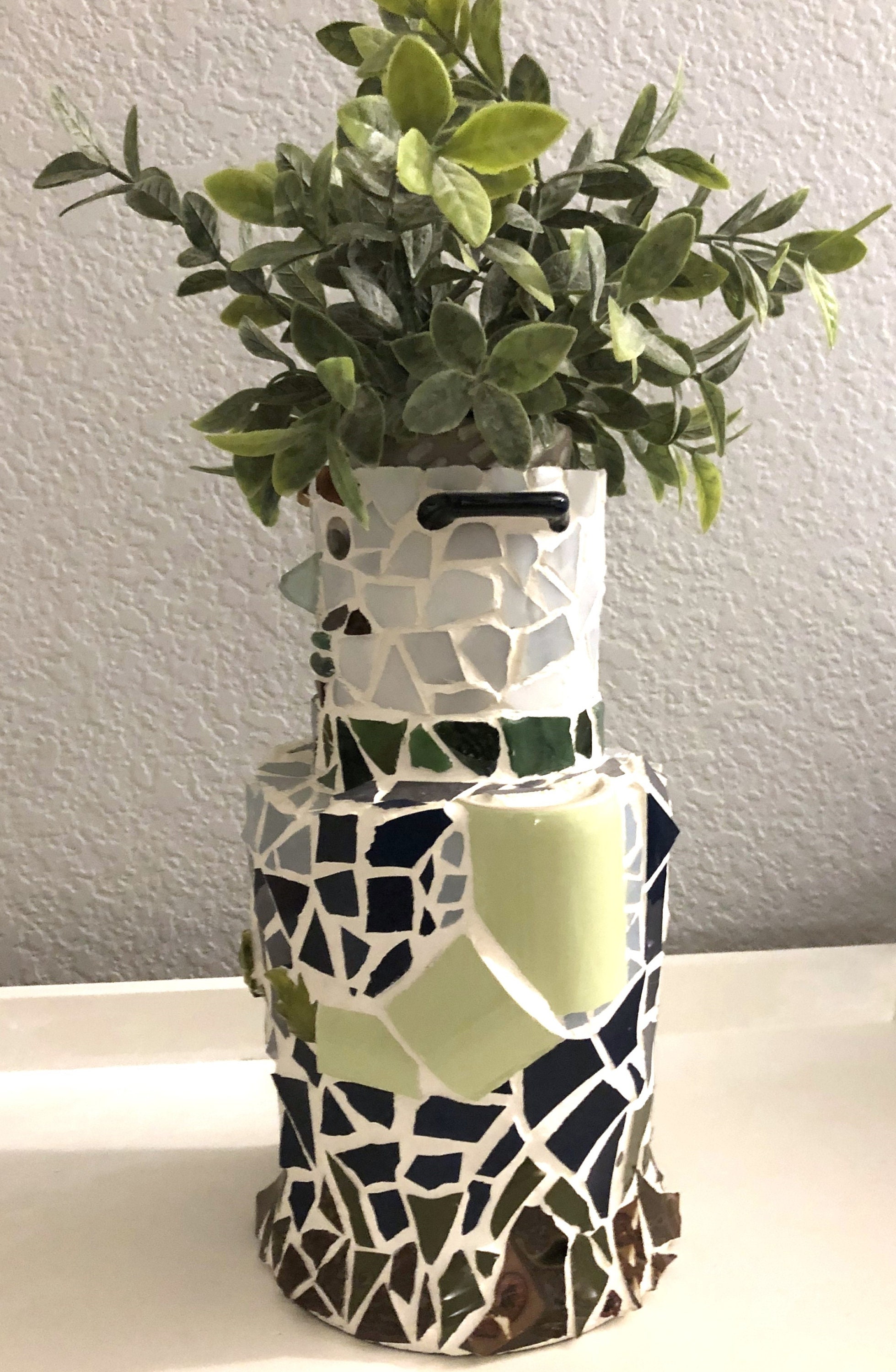 Mosiac Garden Man Planter - Etsy