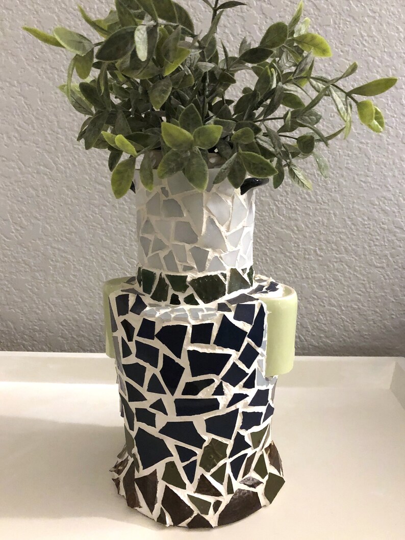 Mosiac Garden Man Planter - Etsy