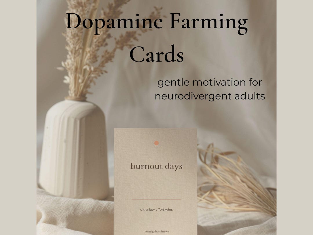 ADHD Motivation Cards for Adults | 5 DECKS I Dopamine Farming Prompt ...