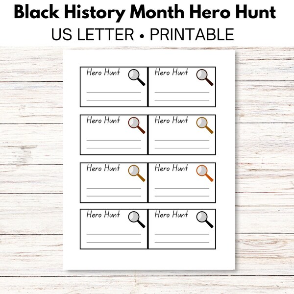 Black History Month Scavenger Hunt - Etsy