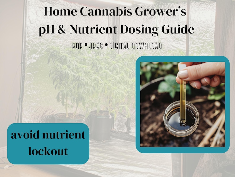 Cannabis Ph and Nutrient Dosing Chart | Soil, Hydroponics (printable ...