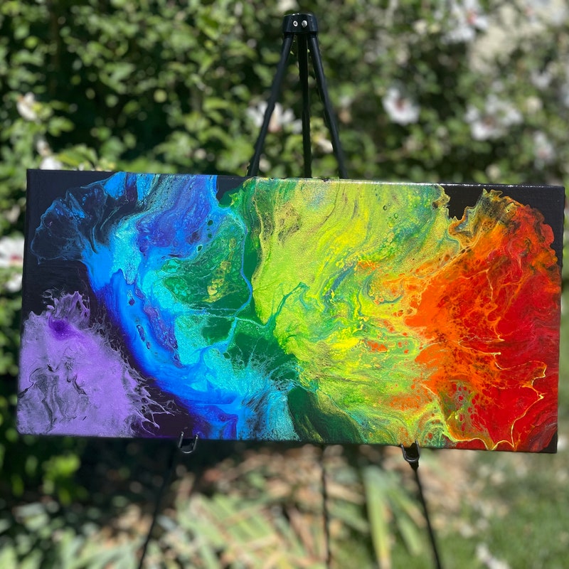 Rainbow Painting - Etsy