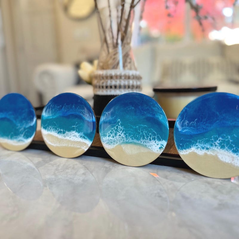 Ocean Coaster Epoxy - Etsy