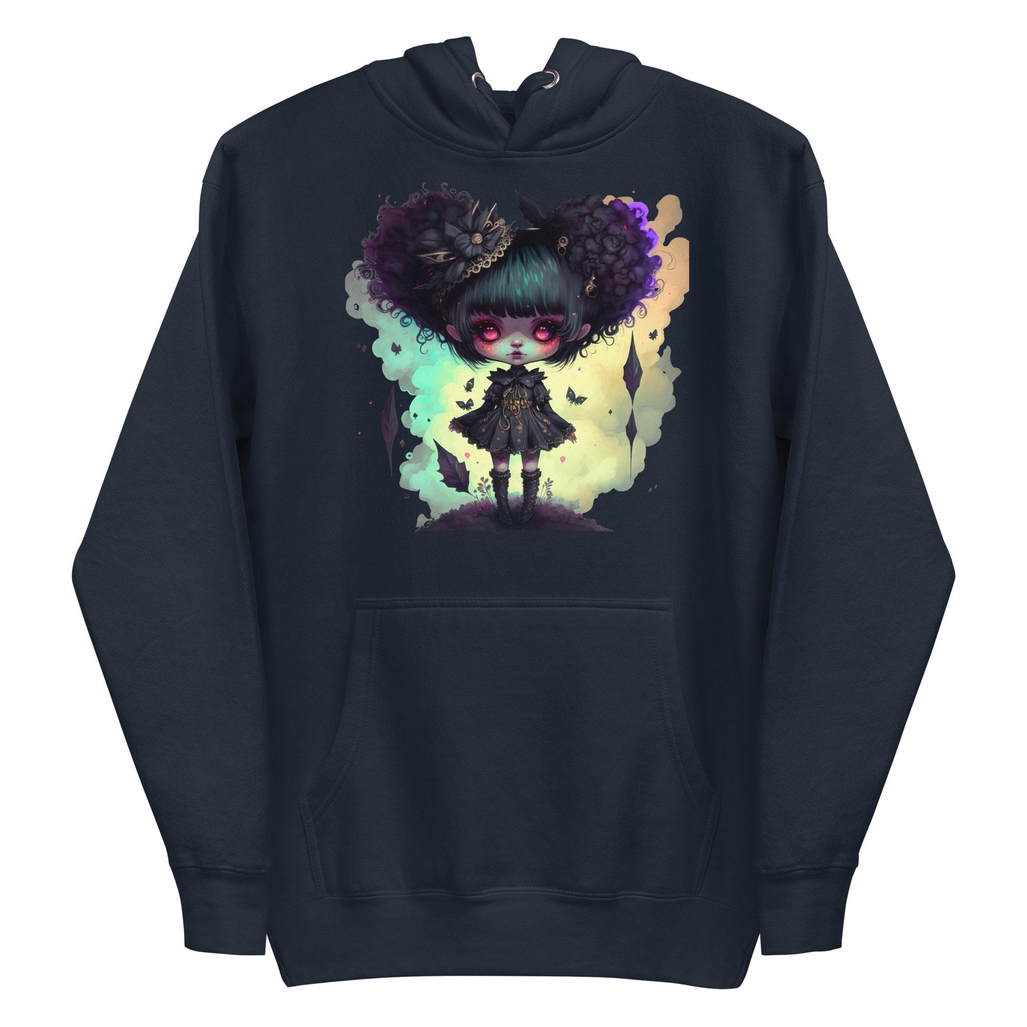 Victorian Emo Chibi Pigtail Princess Unisex Hoodie - Etsy