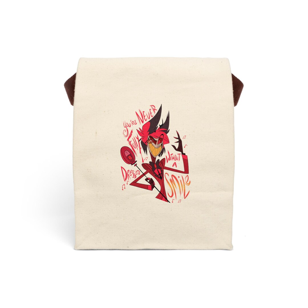 Alastor Hazbin Hotel Canvas Lunch Bag With Strap - Etsy