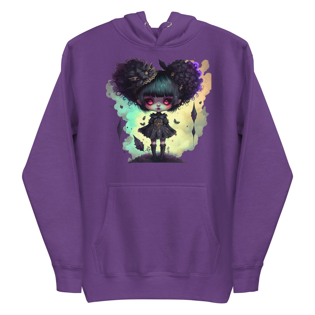 Victorian Emo Chibi Pigtail Princess Unisex Hoodie - Etsy