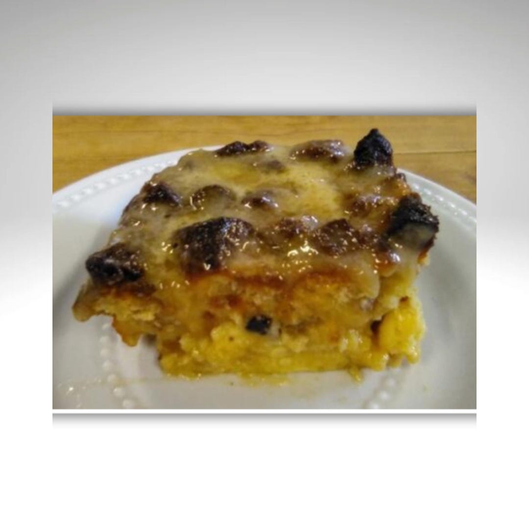 Banana Bread Pudding Dessert Homemade Comfort Food Easy Recipe Sweet ...