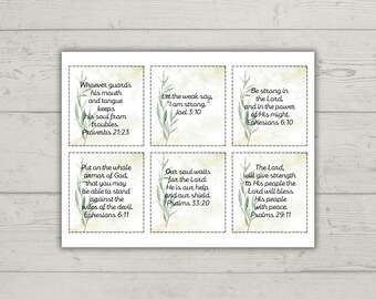 36 Biblical Affirmation Cards, Daily Devotion, Encouragement Cards ...