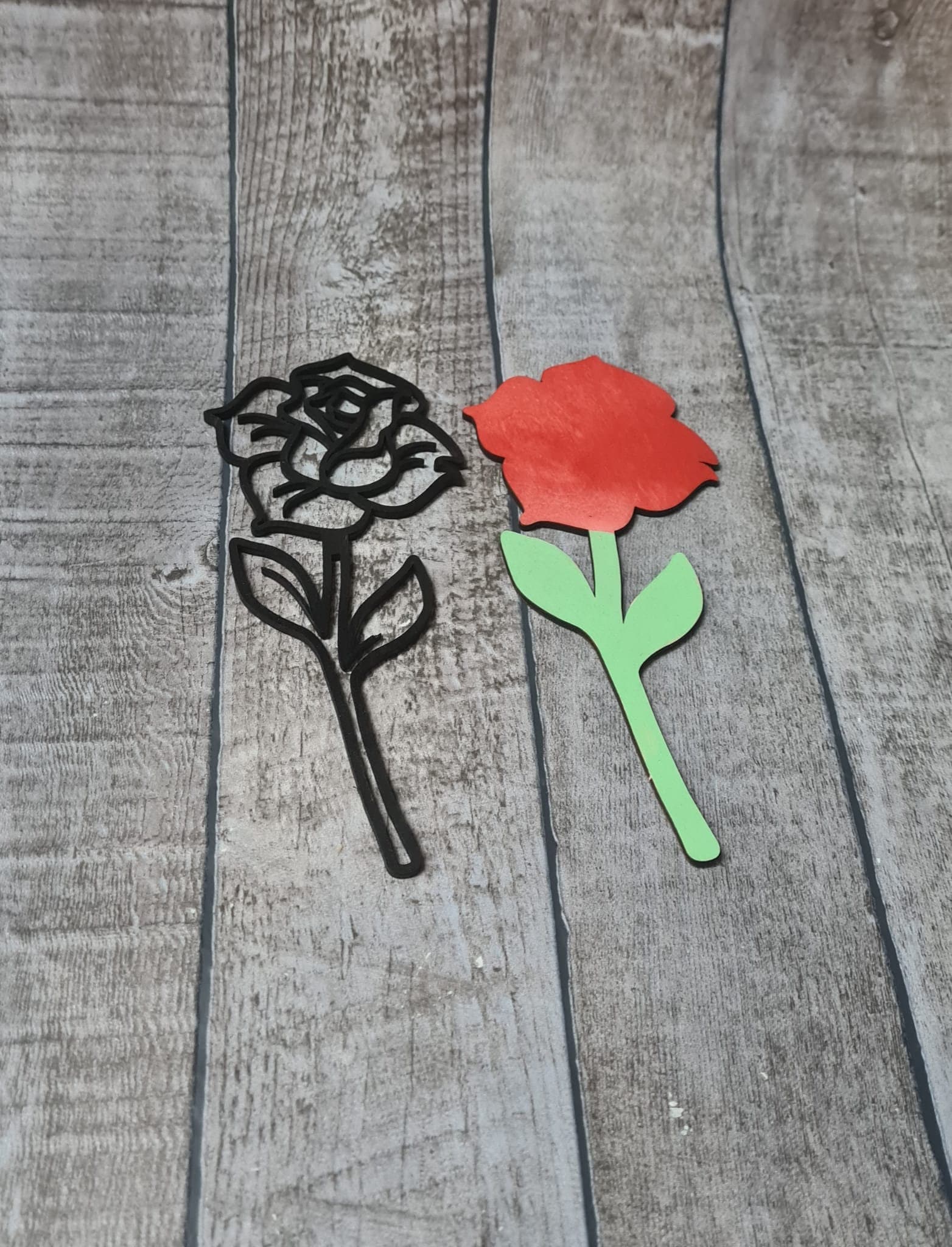 Rose DXF AI SVG Digital File - Etsy