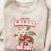 Trendy Retro Cherry Sweatshirt, Vintage Inspired Cherries Sweater for ...