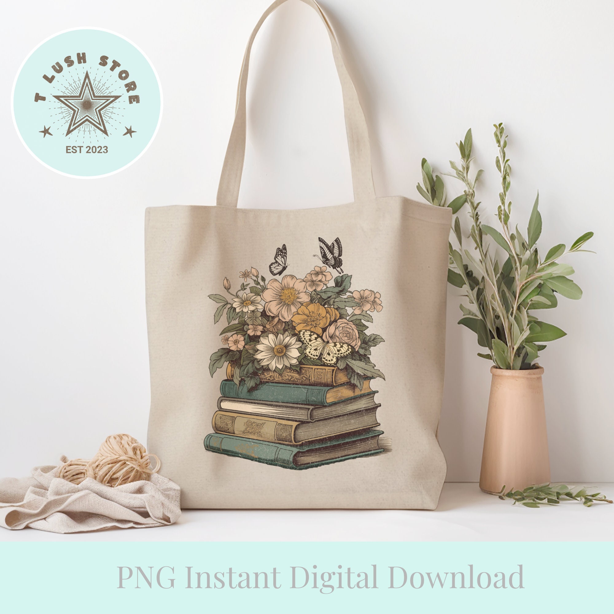 Book Lover PNG, Books Butterflies Svg, Bookish Sublimation Design, Book ...