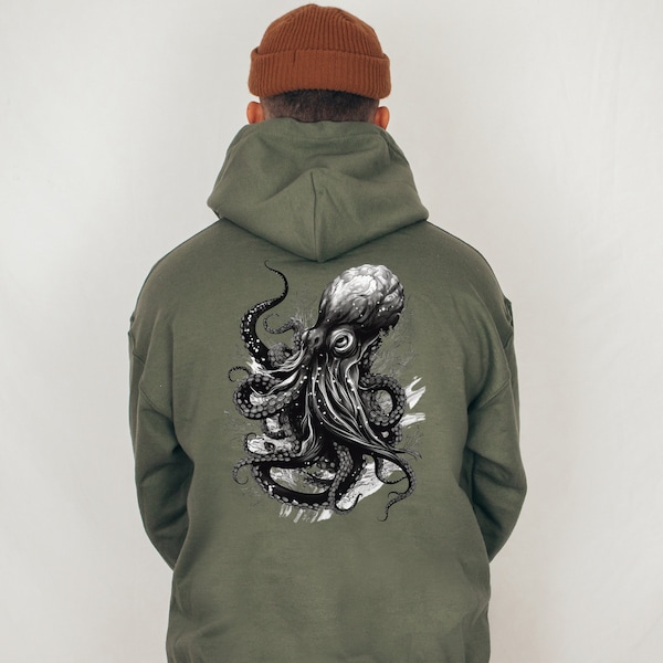 Octopus Hoodie - Etsy