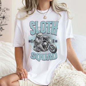 Sloth Gifts, Fun Sloth T-shirt, Sloth Tshirt, Crew Neck Tee, Father ...