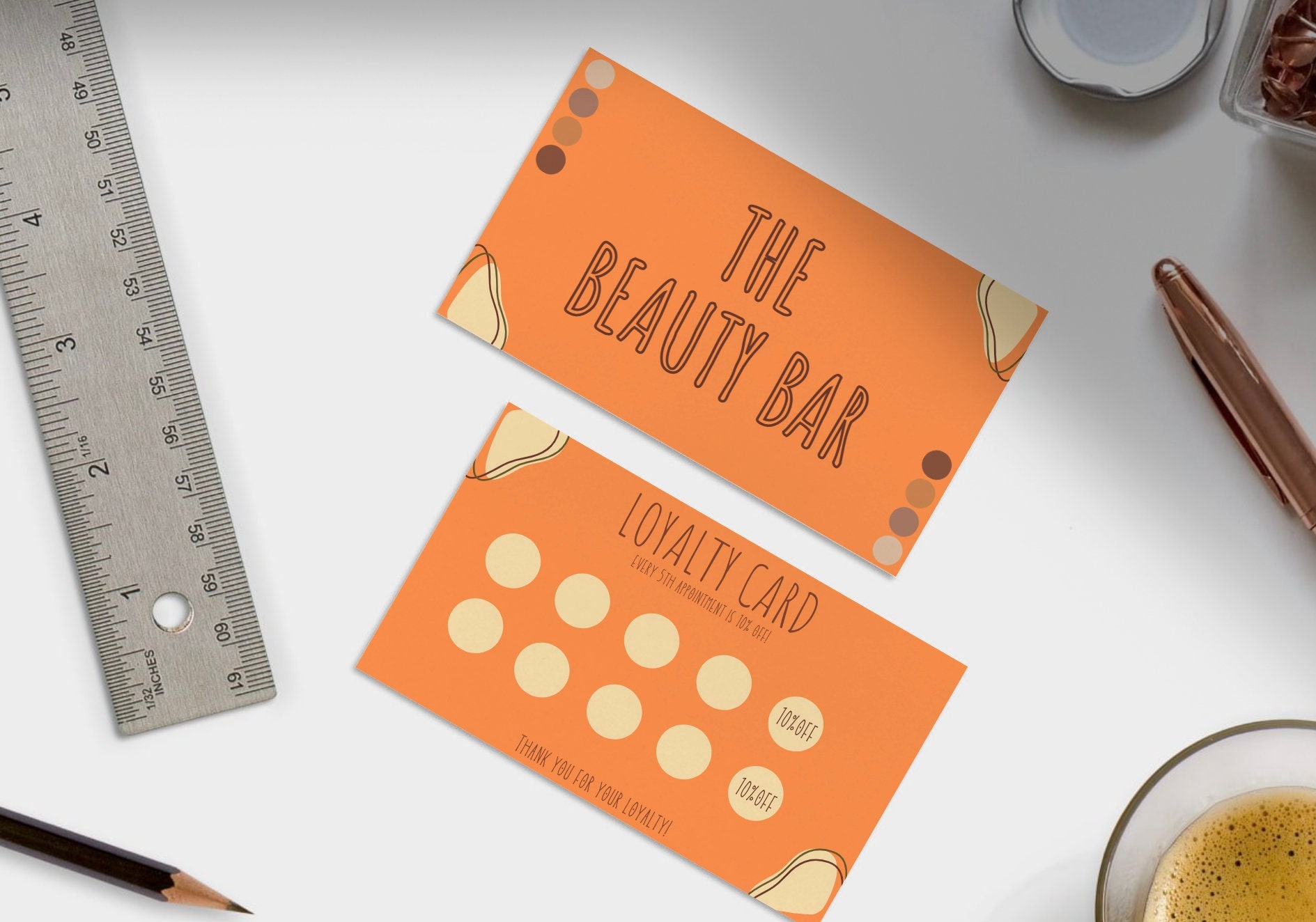 DIY Loyalty Card Template, Customizable Loyalty Card, Customer Loyalty ...