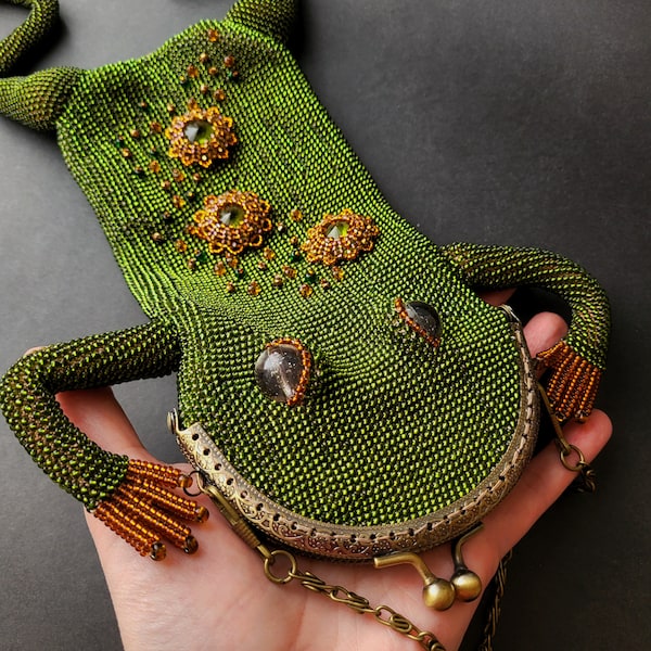 Beaded Frog Purse - Etsy