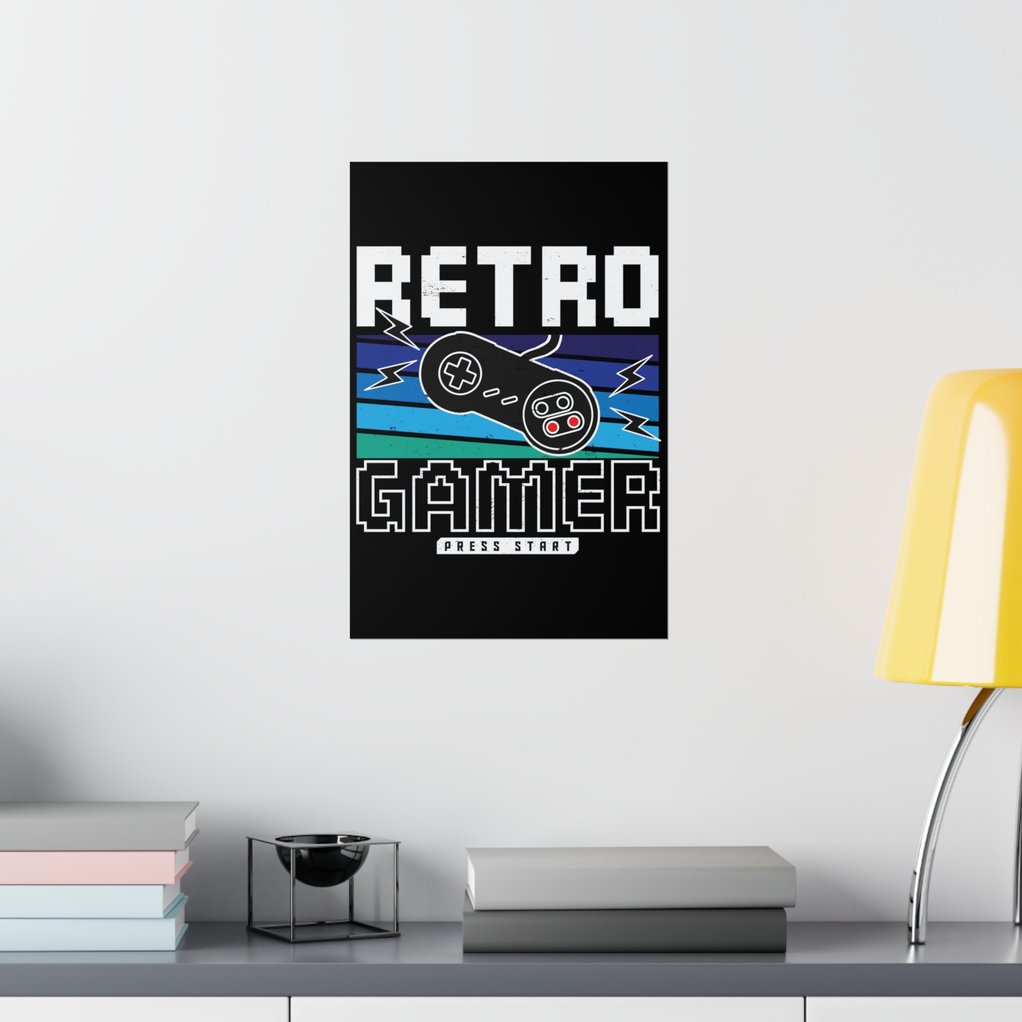 Retro Gamer Video Game Poster Retro Game Poster Gaming Decor Gifts for ...