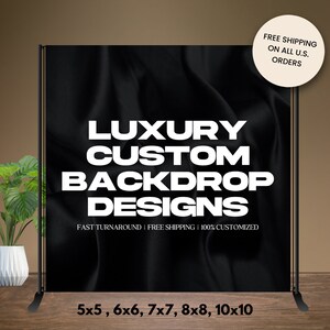 8x8 Square Photo Backdrop, Custom Banner, Seating Chart, Wedding ...