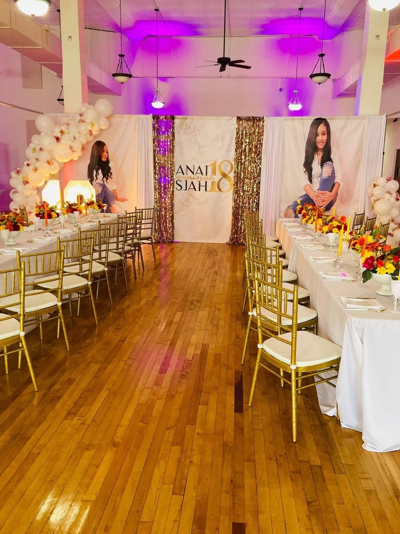 8x8 Square Photo Backdrop Custom Banner Seating Chart - Etsy