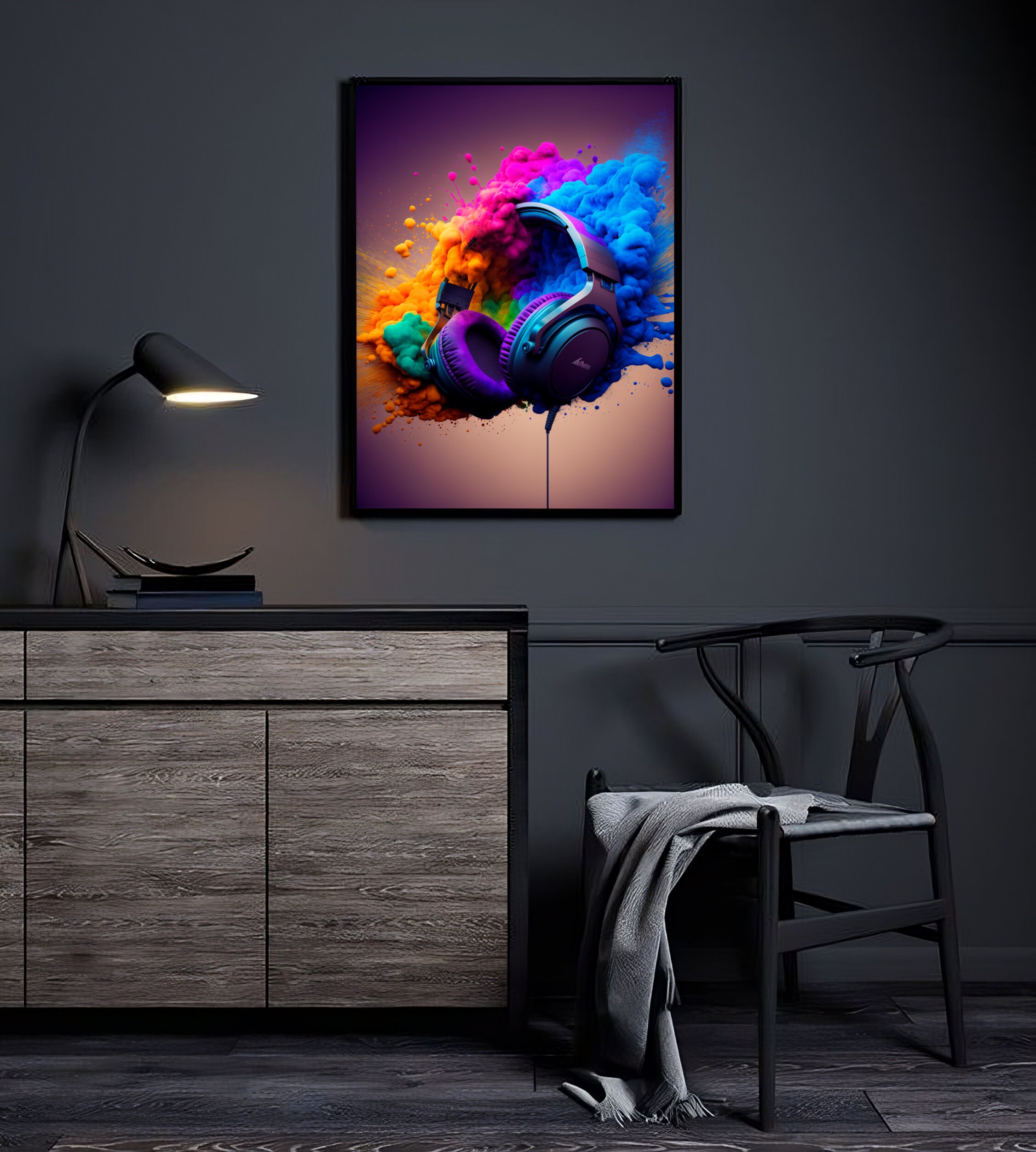 Gaming Headphones Wall Art | Printable Video Game Poster | Gaming Room ...