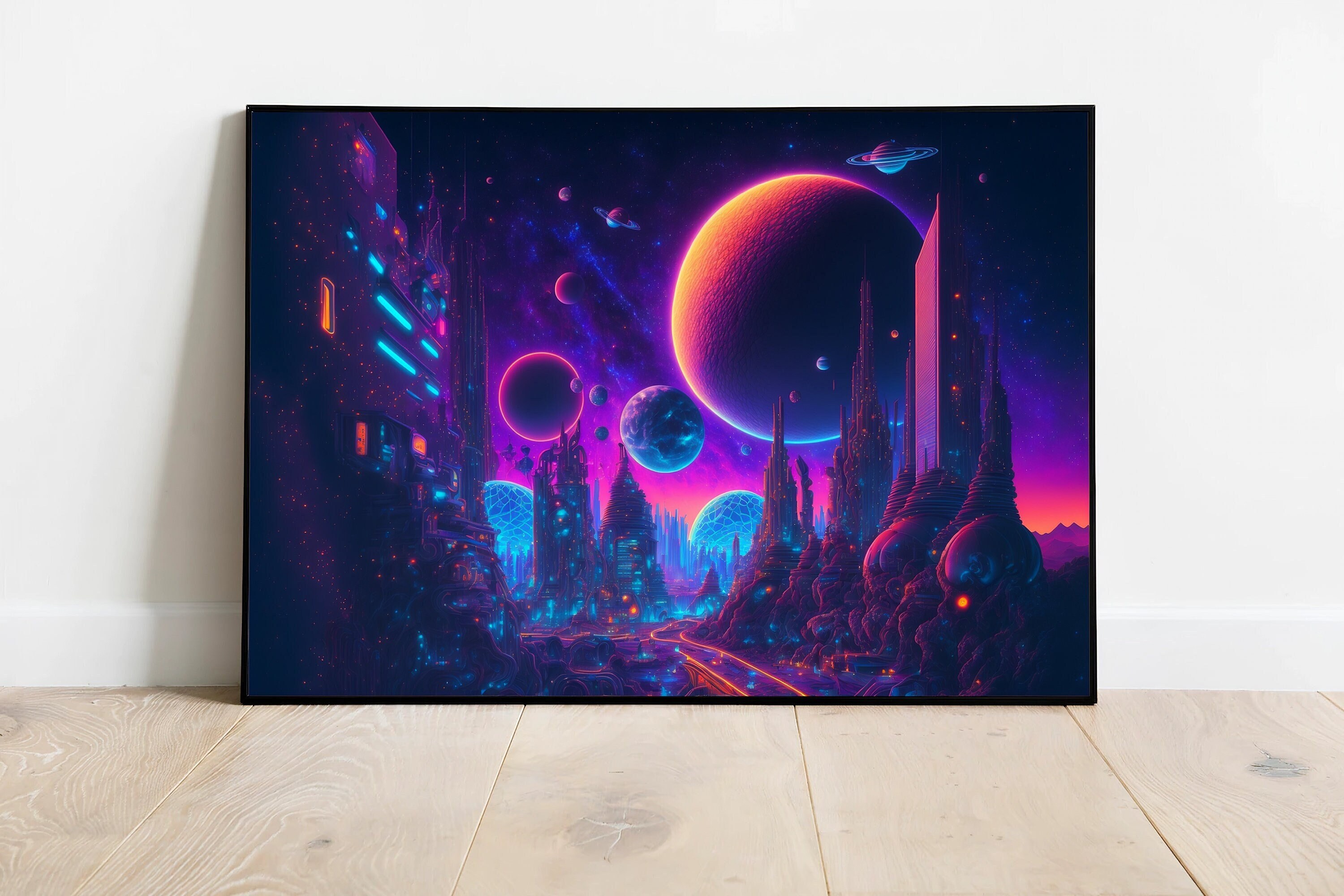 Cyberpunk Gaming Digital Art Print | Original Video Game Poster ...